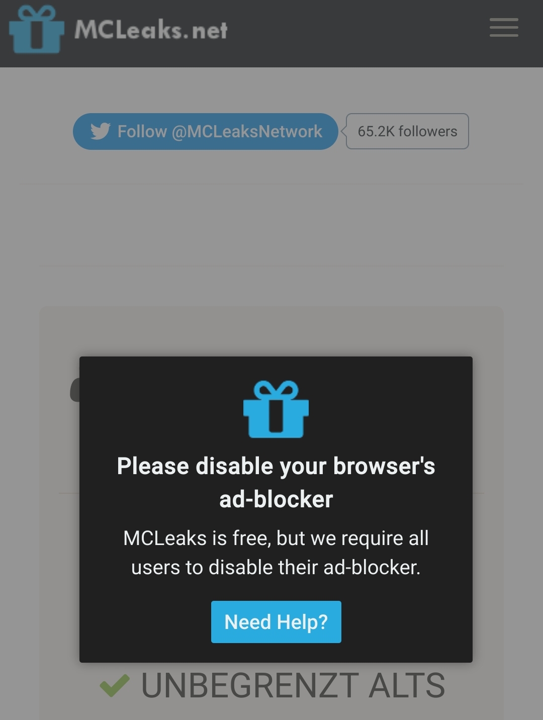 mcleaks.net: detection · Issue #11591 · uBlockOrigin/uAssets · GitHub