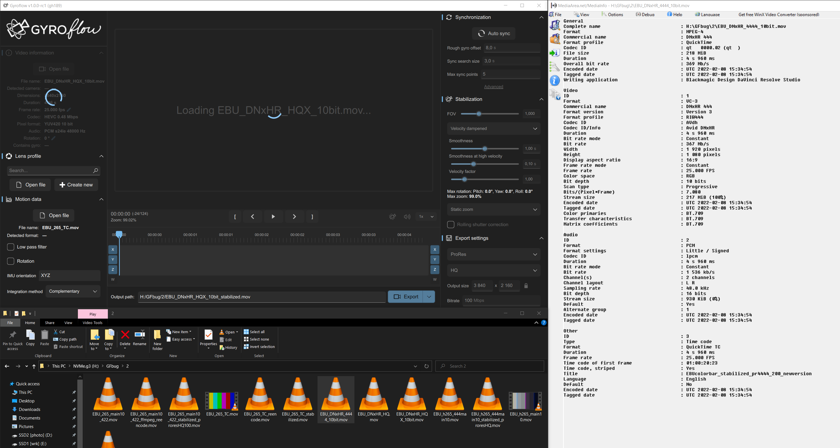 Not opening DNxHR HQ · Issue #127 · gyroflow/gyroflow · GitHub