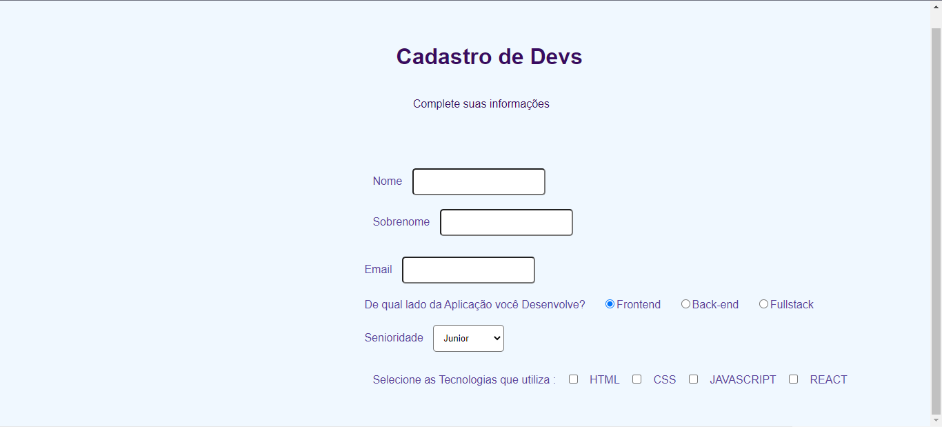 GitHub - DiSantoss/Formulario-Resilia: Bom, a resilia criará uma nova turma, e nos orientou a ...