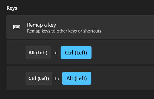 Alt Gr not working as intended after remapping Alt (left) · Issue ...
