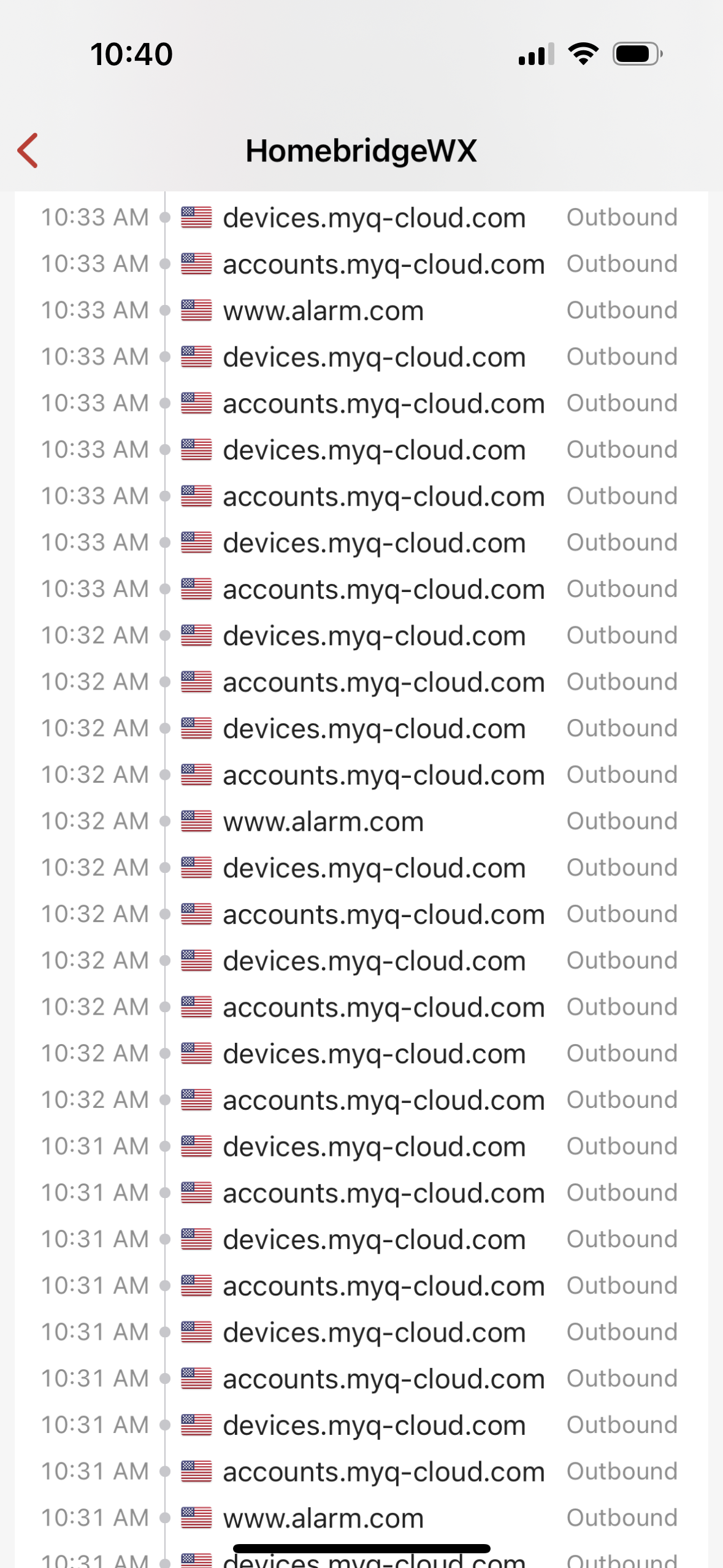 Constant Communication to MyQ Servers · Issue #898 · hjdhjd/homebridge-myq · GitHub