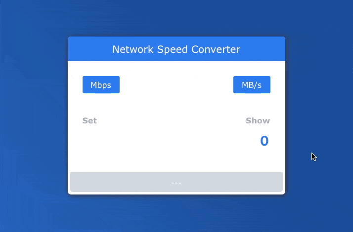 GitHub - AlanChou0414/project_SpeedConverter-app: A Network speed ...