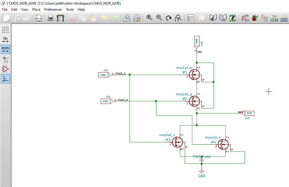 GitHub - adithyaherle/Cmos-nor-gate