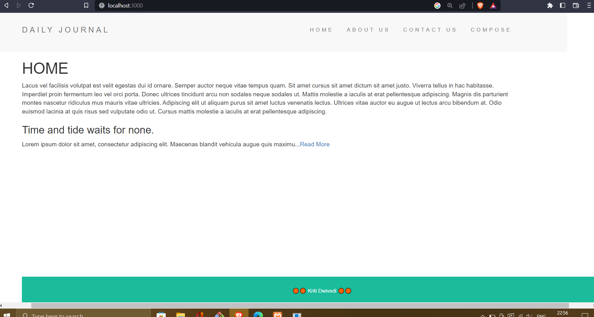 GitHub - KritiDwivedi/Simple-Blog-Website: Here is a simple blog website built using ejs