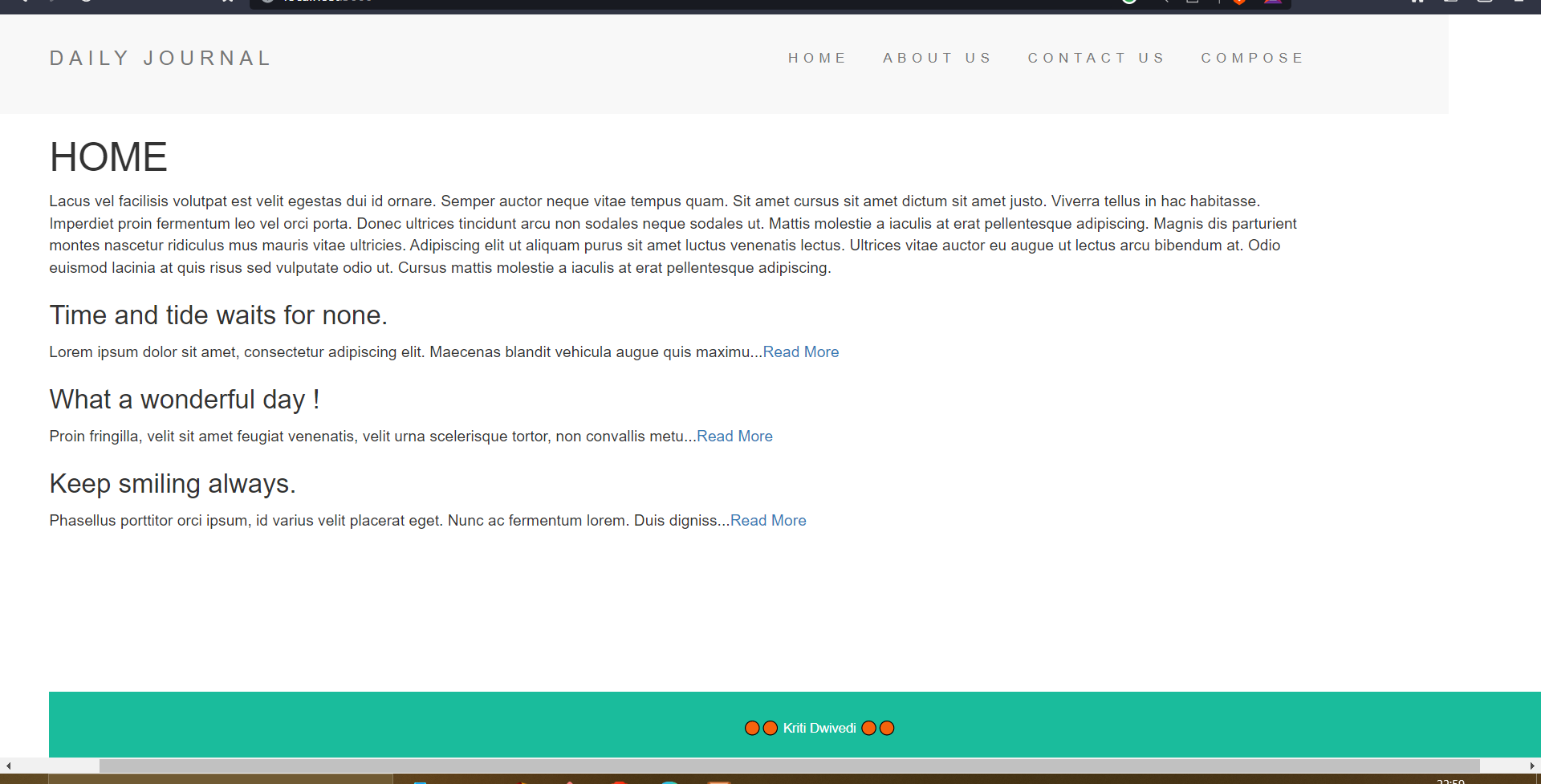 GitHub - KritiDwivedi/Simple-Blog-Website: Here is a simple blog website built using ejs