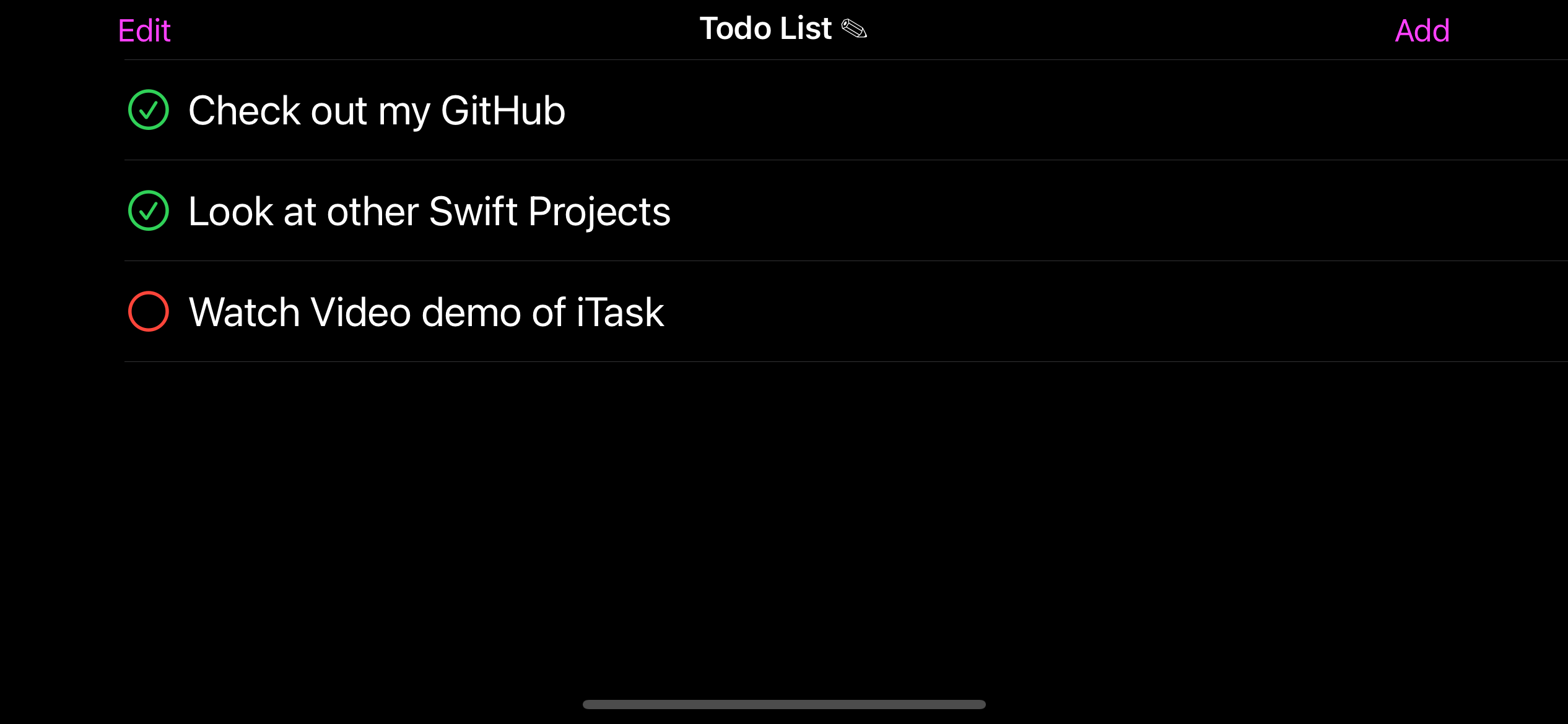 GitHub - leoarthurwall/ToDoListSwift: Basic Todo App using swift