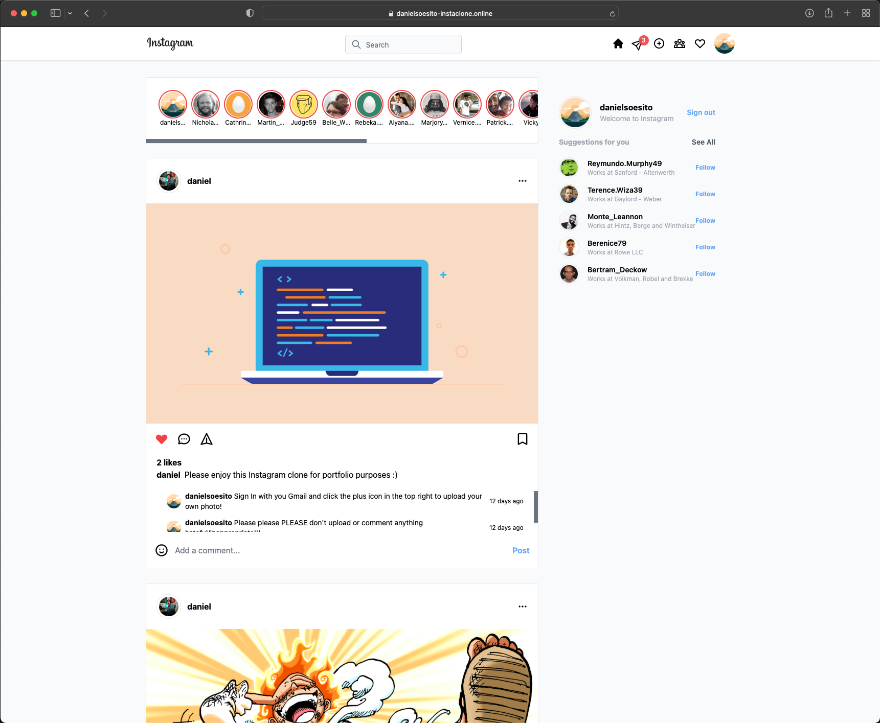 GitHub - Dsoesito/instaclone