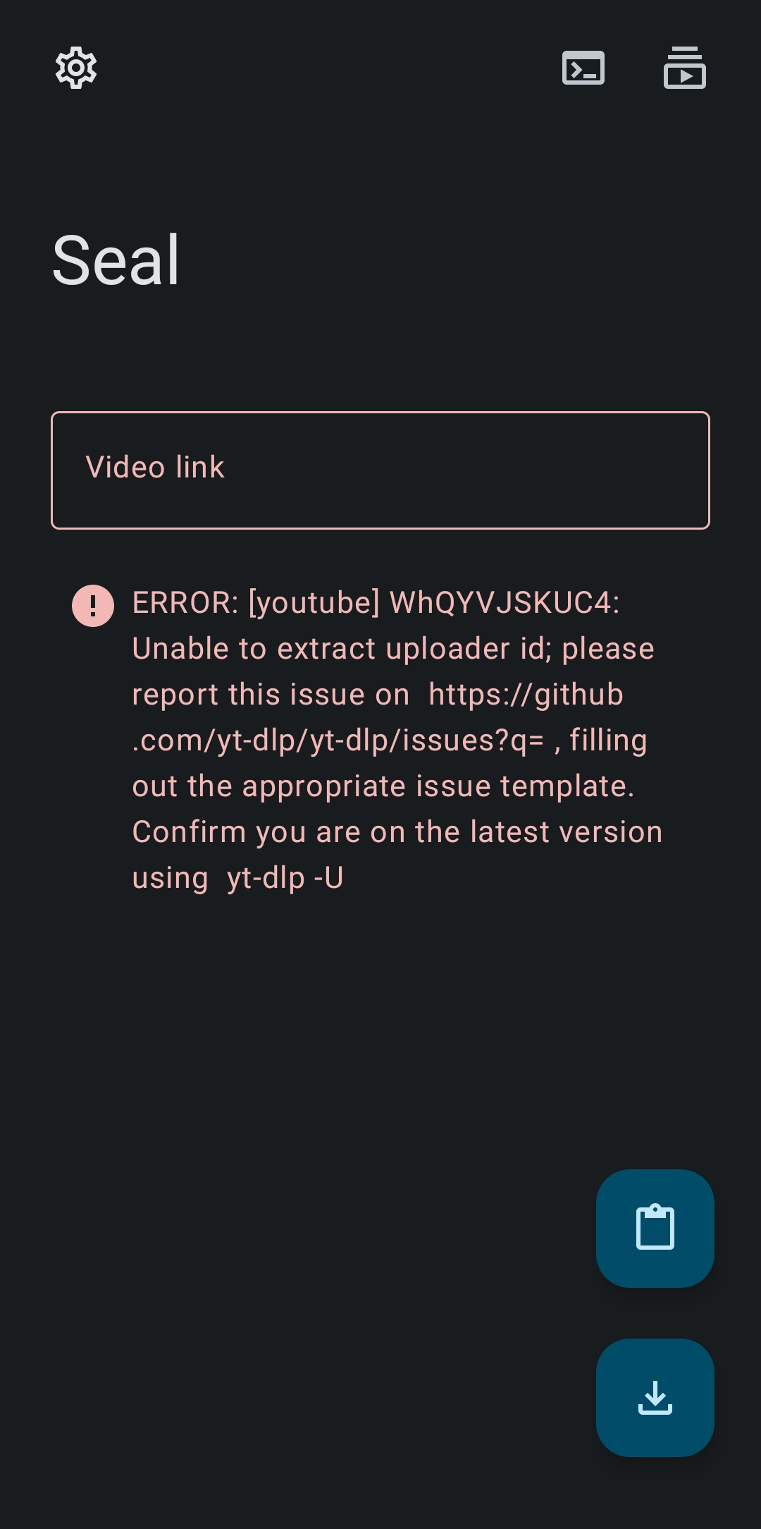 Unable To Extract Uploader Id · Issue 599 · Junkfood02seal · Github