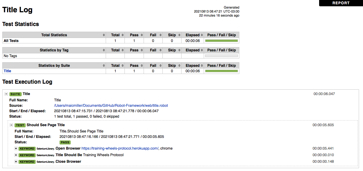 GitHub - augustomiller/Robot-Framework: Validando um caso de teste ...