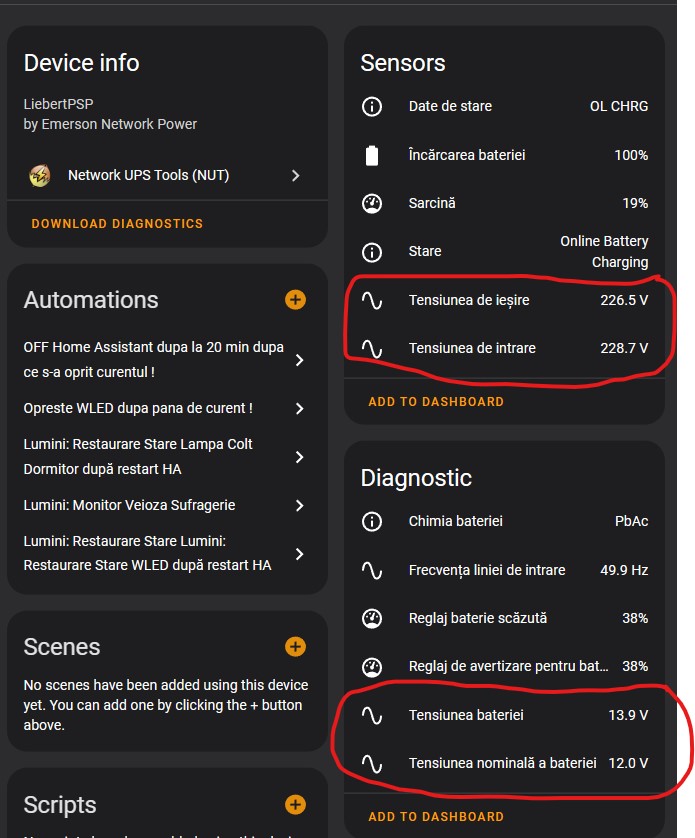 [NUT] Output voltage is now wrong - off by about 220V · Issue #95157 · home-assistant/core · GitHub