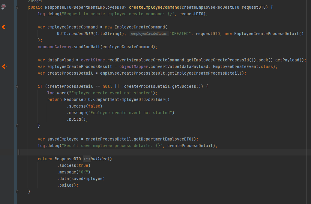 Doesn T Work Correctly To Get The Result Of The Saga Process From The Eventstore Using Method