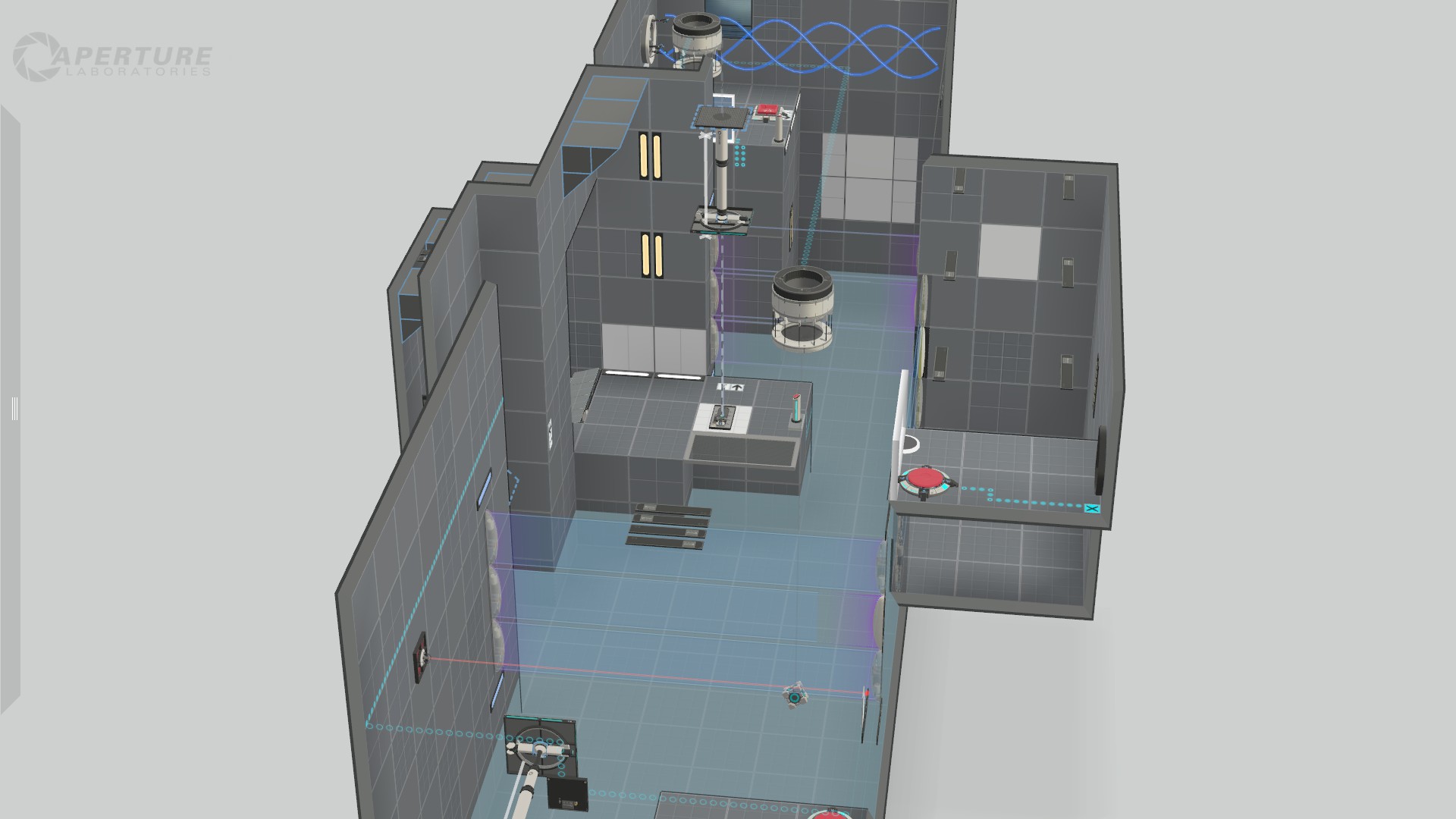 Half walls placed out of bounds cause tiling system to break down ...