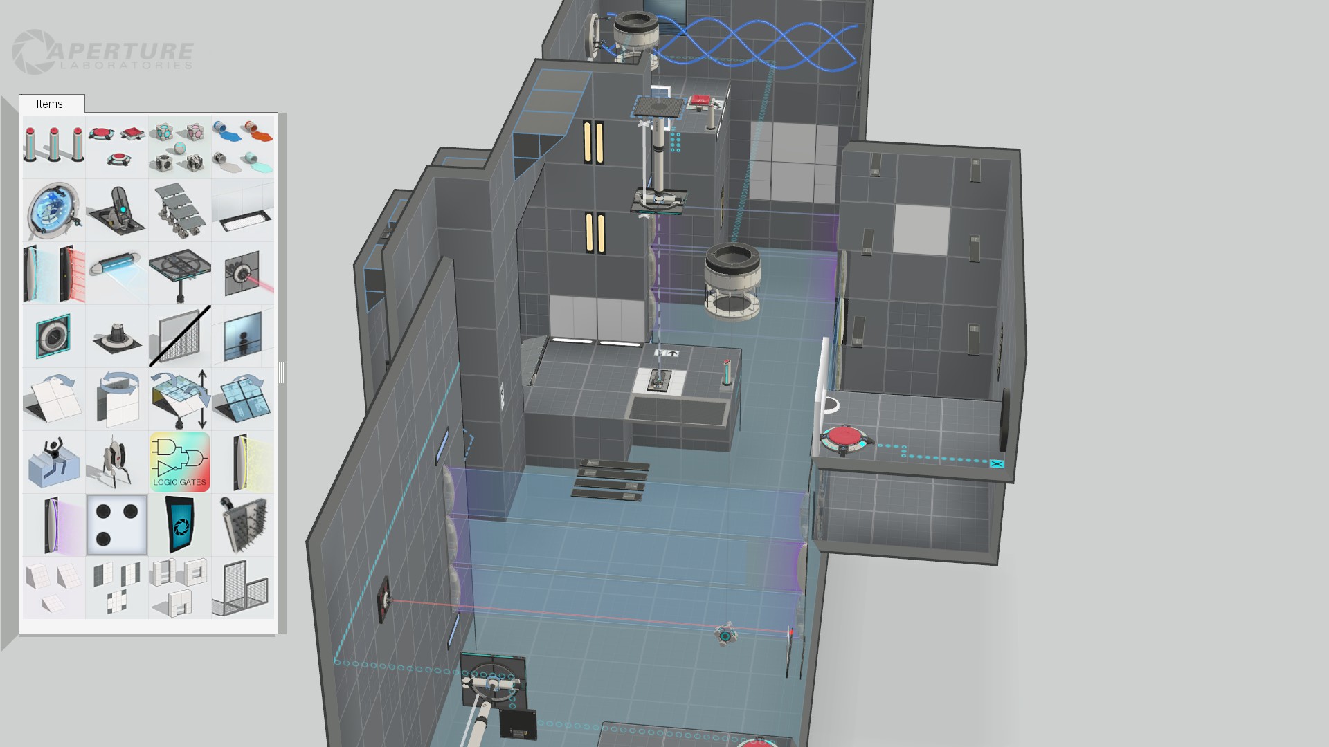 Half walls placed out of bounds cause tiling system to break down ...