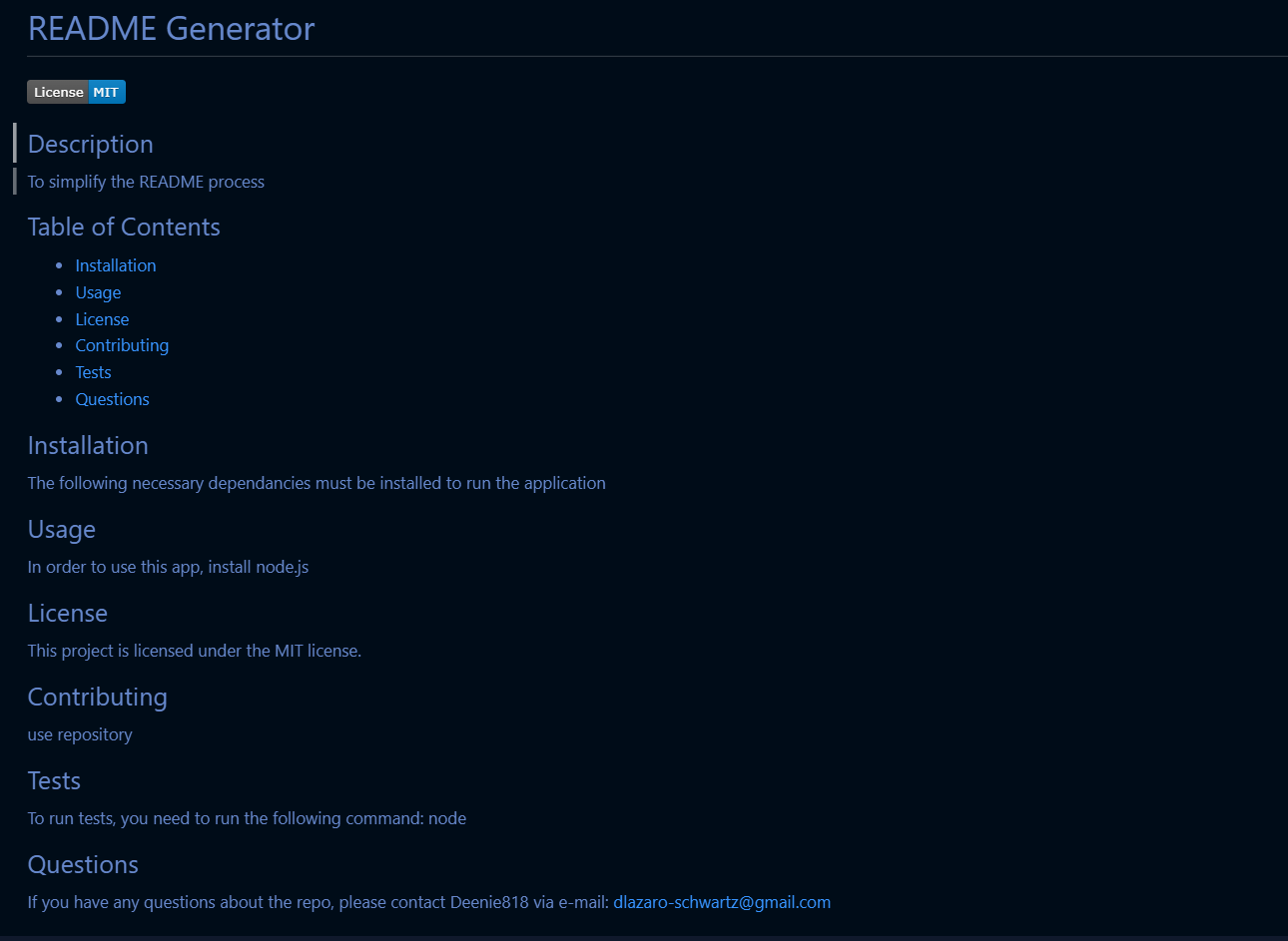 GitHub - Deenie818/readme-generator