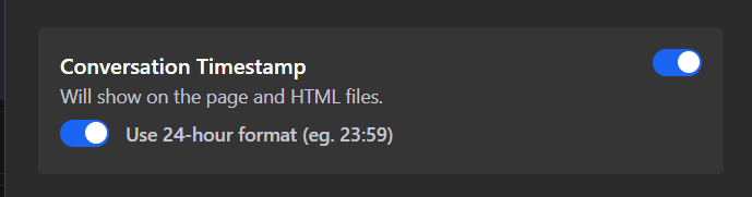 24 hours option for HTML · Issue #104 · pionxzh/chatgpt-exporter · GitHub