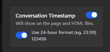 24 hours option for HTML · Issue #104 · pionxzh/chatgpt-exporter · GitHub