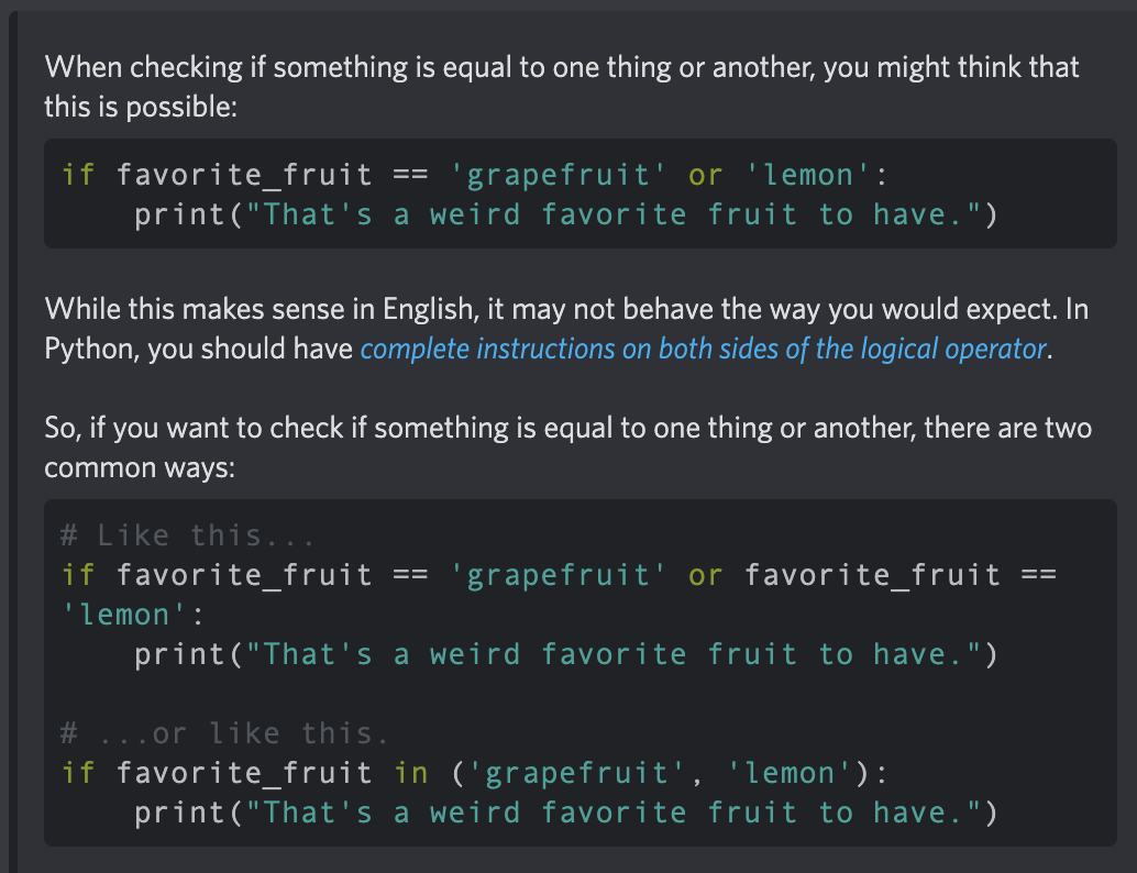 Make wording for !or-gotcha more explicit · Issue #2128 · python-discord/bot · GitHub