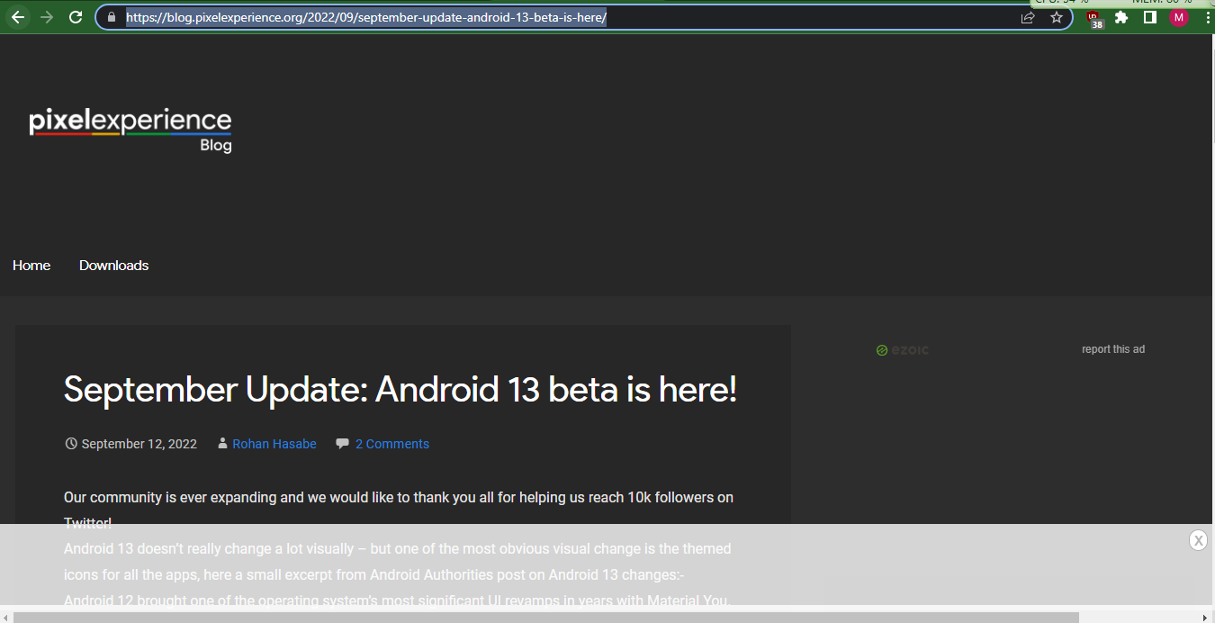 pixelexperience.org: ads · Issue #14801 · uBlockOrigin/uAssets · GitHub