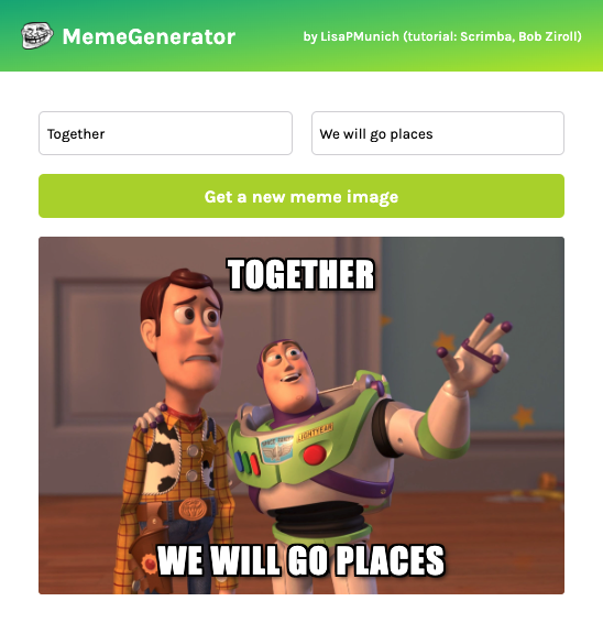 GitHub - LisaPMunich/meme_generator: Interactive web app in React using functional programming ...