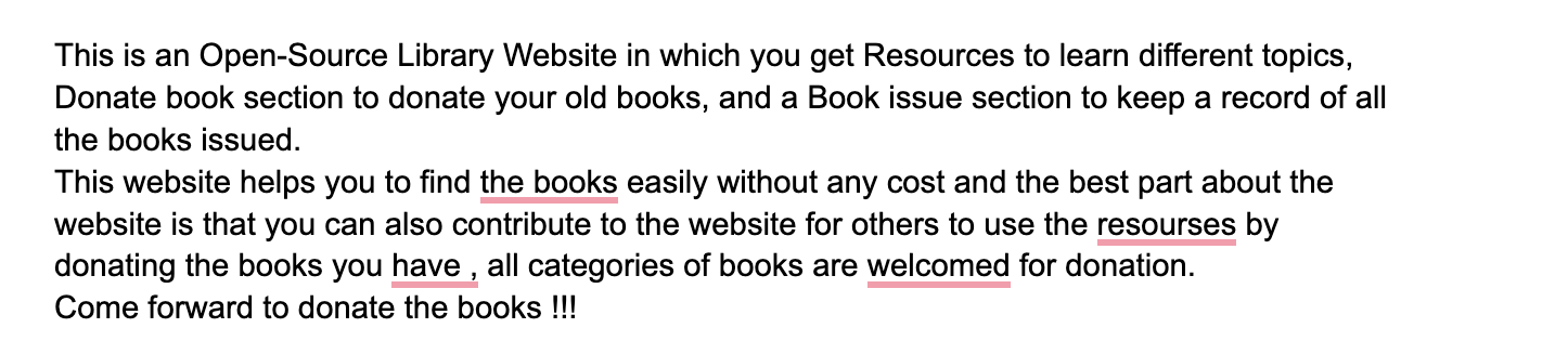 Documentation: README.md · Issue #1017 · SauravMukherjee44/Aec-Library-Website · GitHub