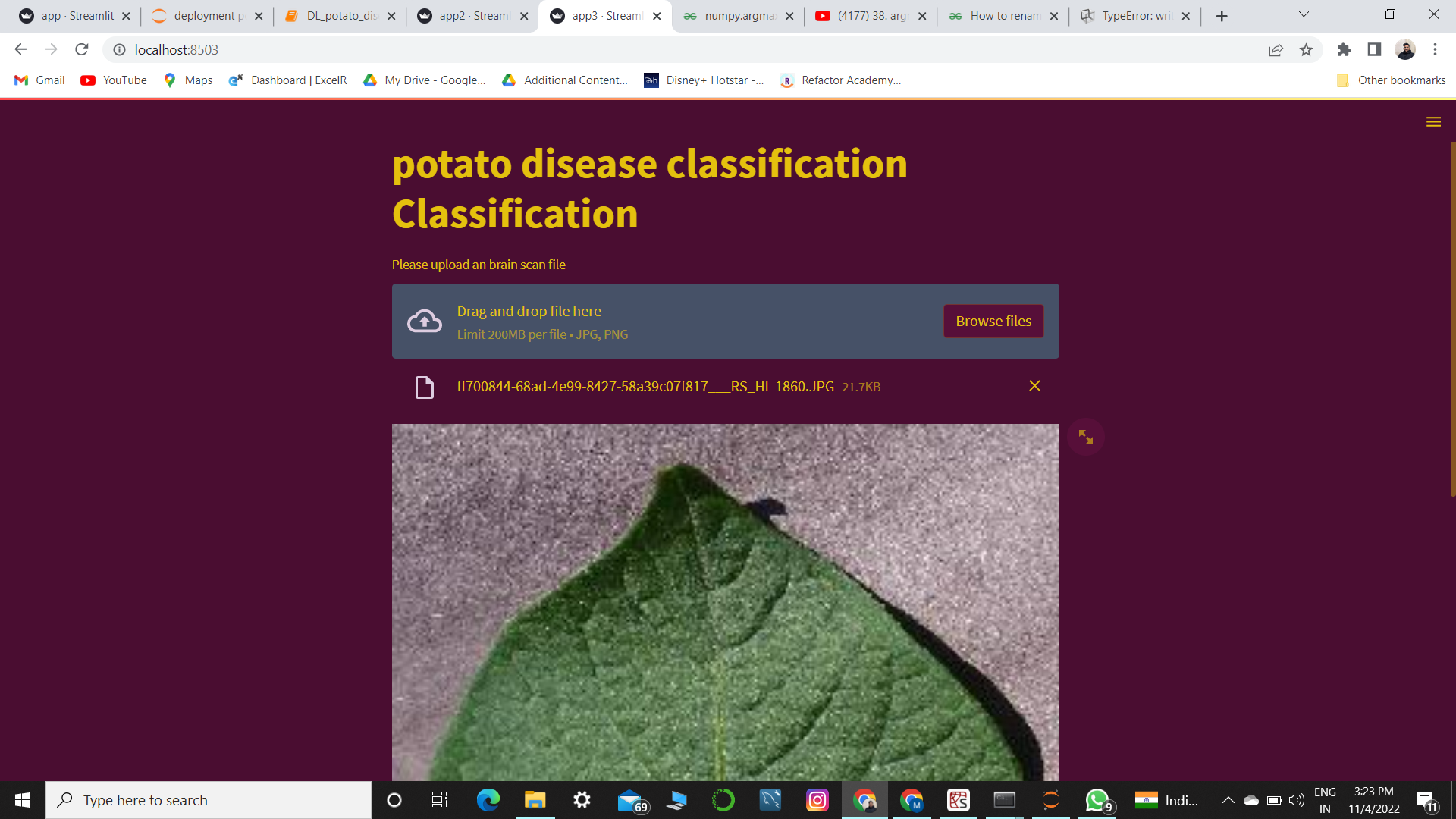 Github Adilshatp Cnn Potato Disease Classification