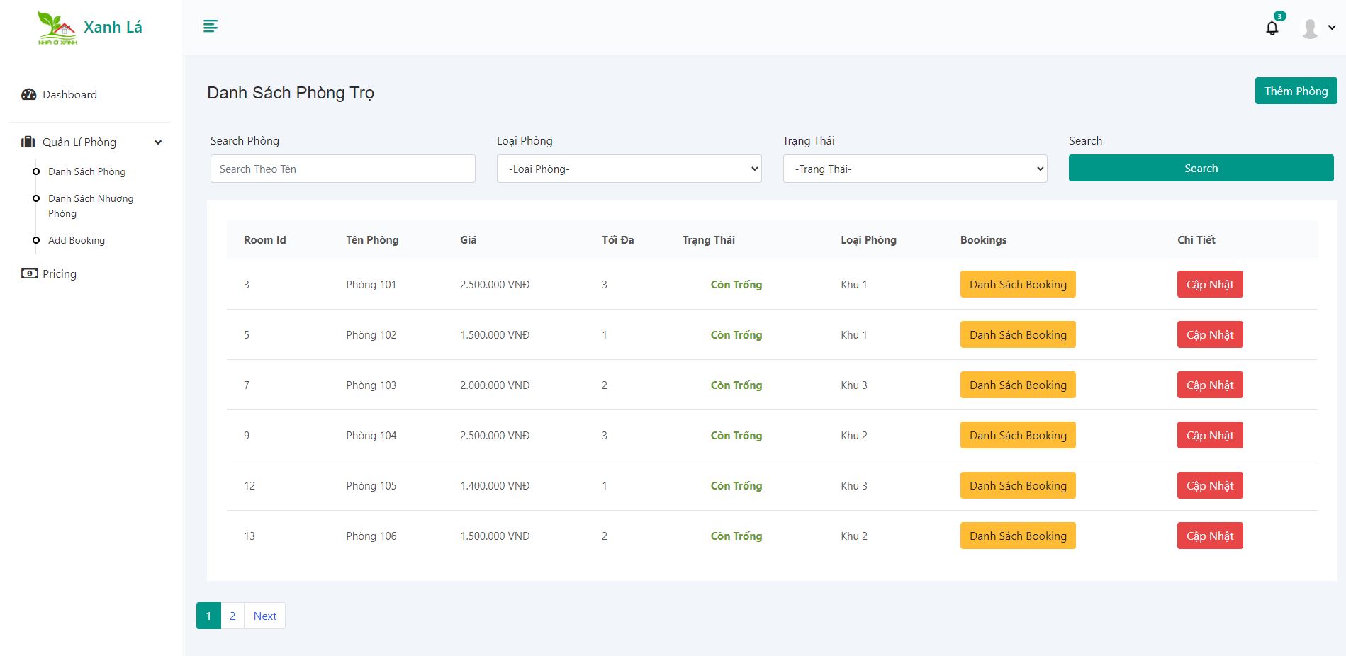 GitHub - ntuanthanh/Motel-Management: Dự án quản lý nhà trọ - môn học PRN221