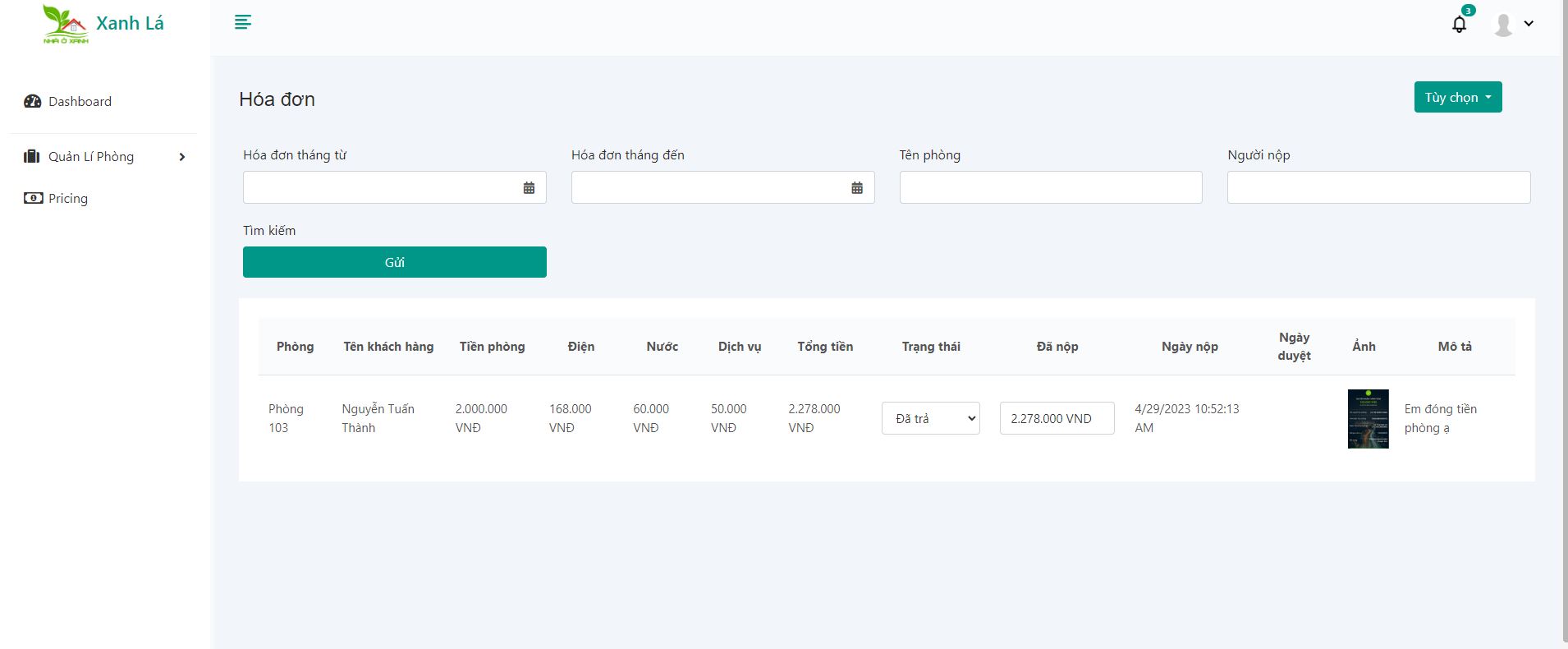 GitHub - ntuanthanh/Motel-Management: Dự án quản lý nhà trọ - môn học PRN221