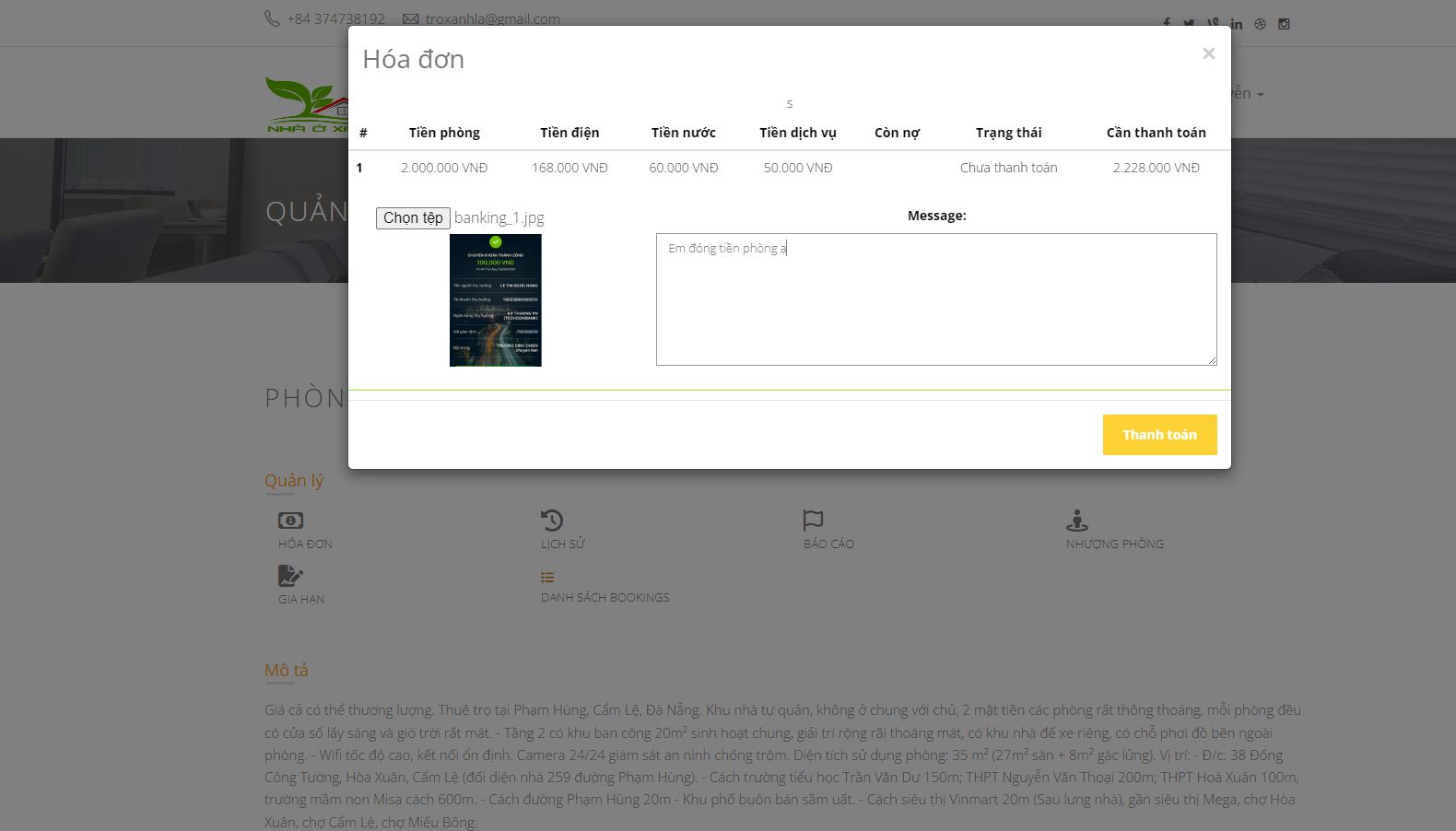 GitHub - ntuanthanh/Motel-Management: Dự án quản lý nhà trọ - môn học PRN221