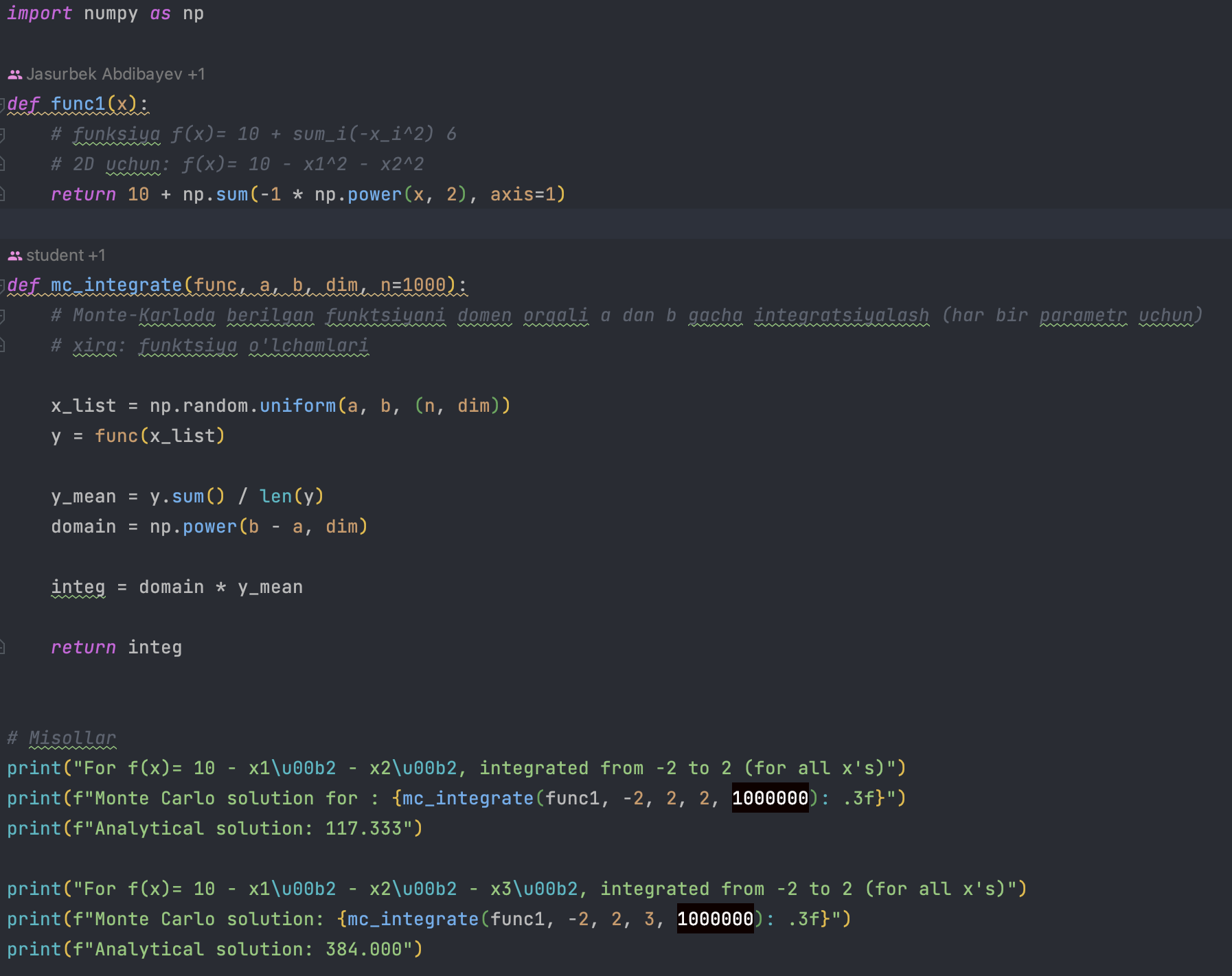 GitHub - abd1bayev/Monte-Carlo-integration