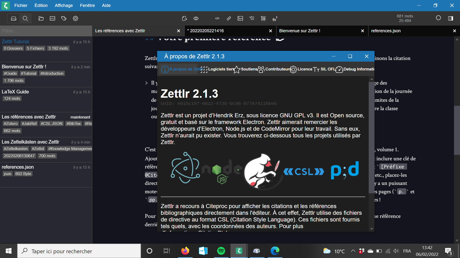 [Bug] "About" pannel have not enough space for the titles in french · Issue #3145 · Zettlr ...