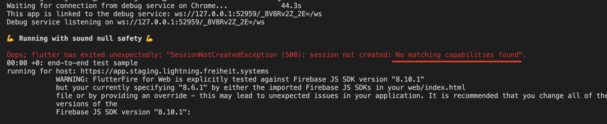 Web Integrationtest Edge Unable To Start Edge Webdriver Session For Flutter For Web