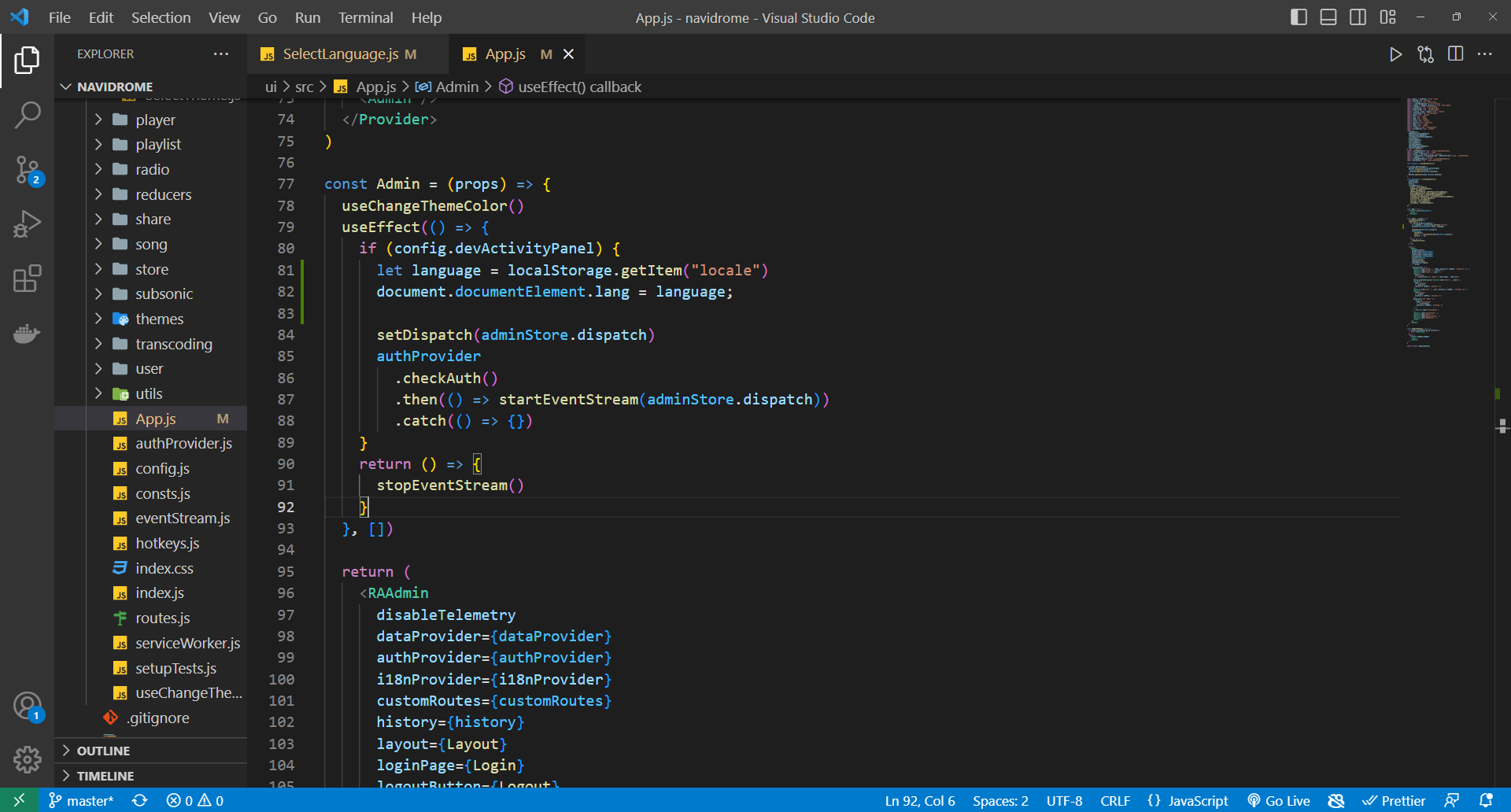 Give page the right lang attribute · Issue #2174 · navidrome/navidrome · GitHub