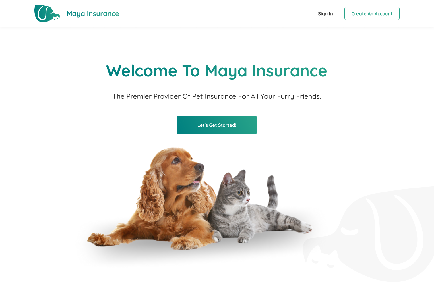 GitHub - TrizahNabwire/Maya-Insurance: Maya Insurance is a pet ...