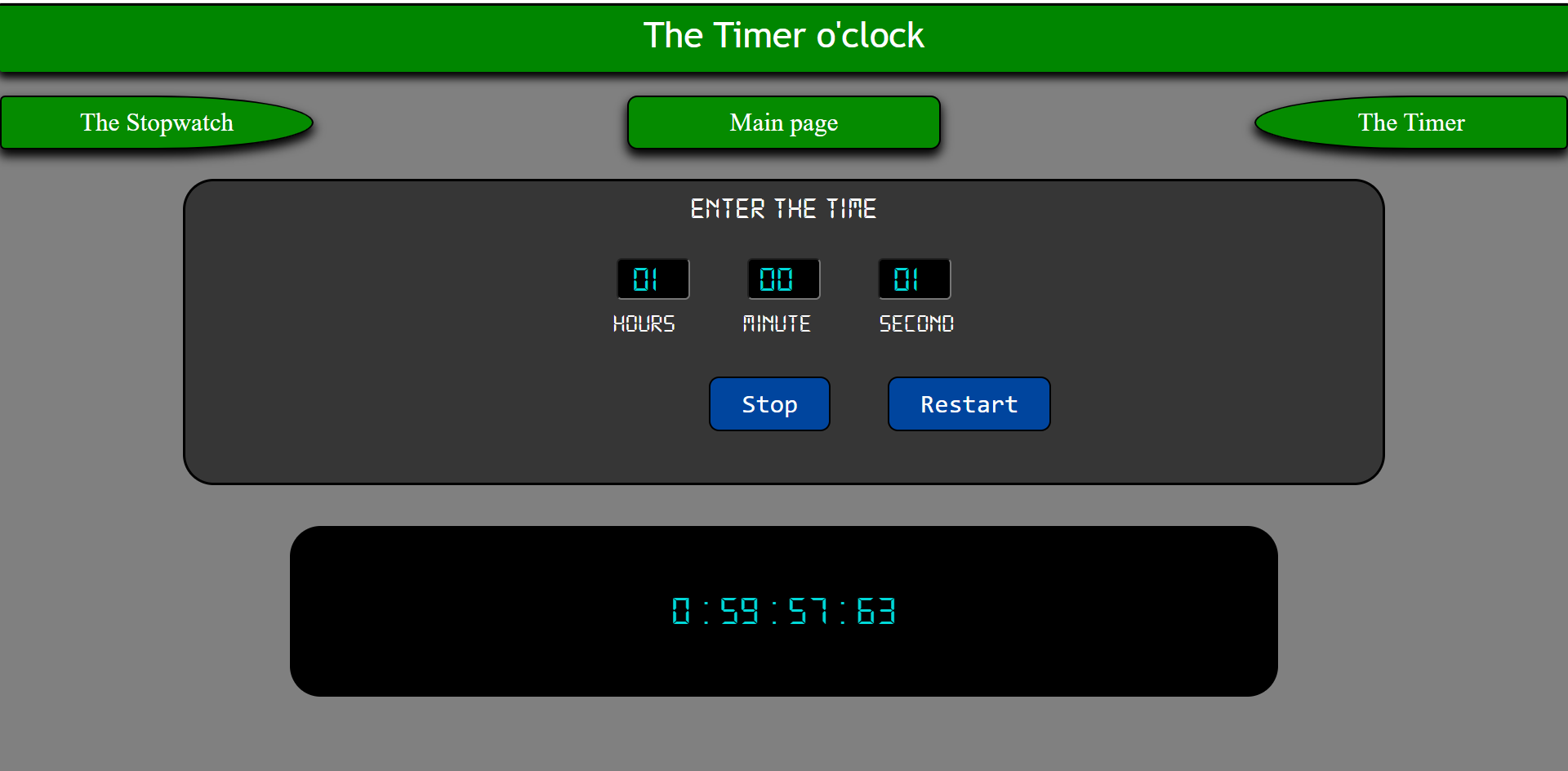 GitHub - Abdullah-Salhab/The-Timer-and-Stopwatch-o-clock: Timer and Stopwatch o'clock webpage ...