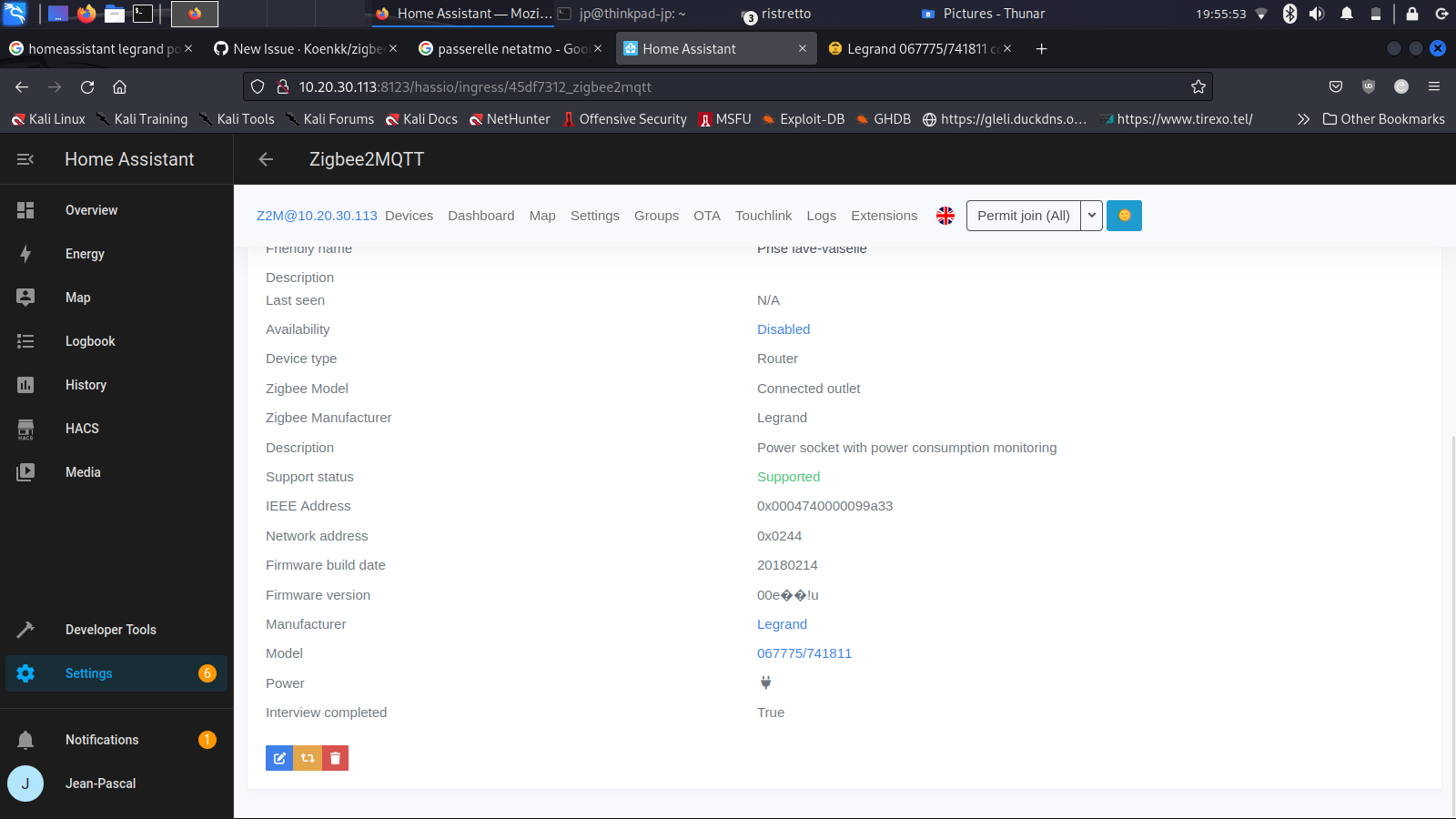 Legrand 199161 power socket not showing power consumption · Issue #18031 · Koenkk/zigbee2mqtt ...