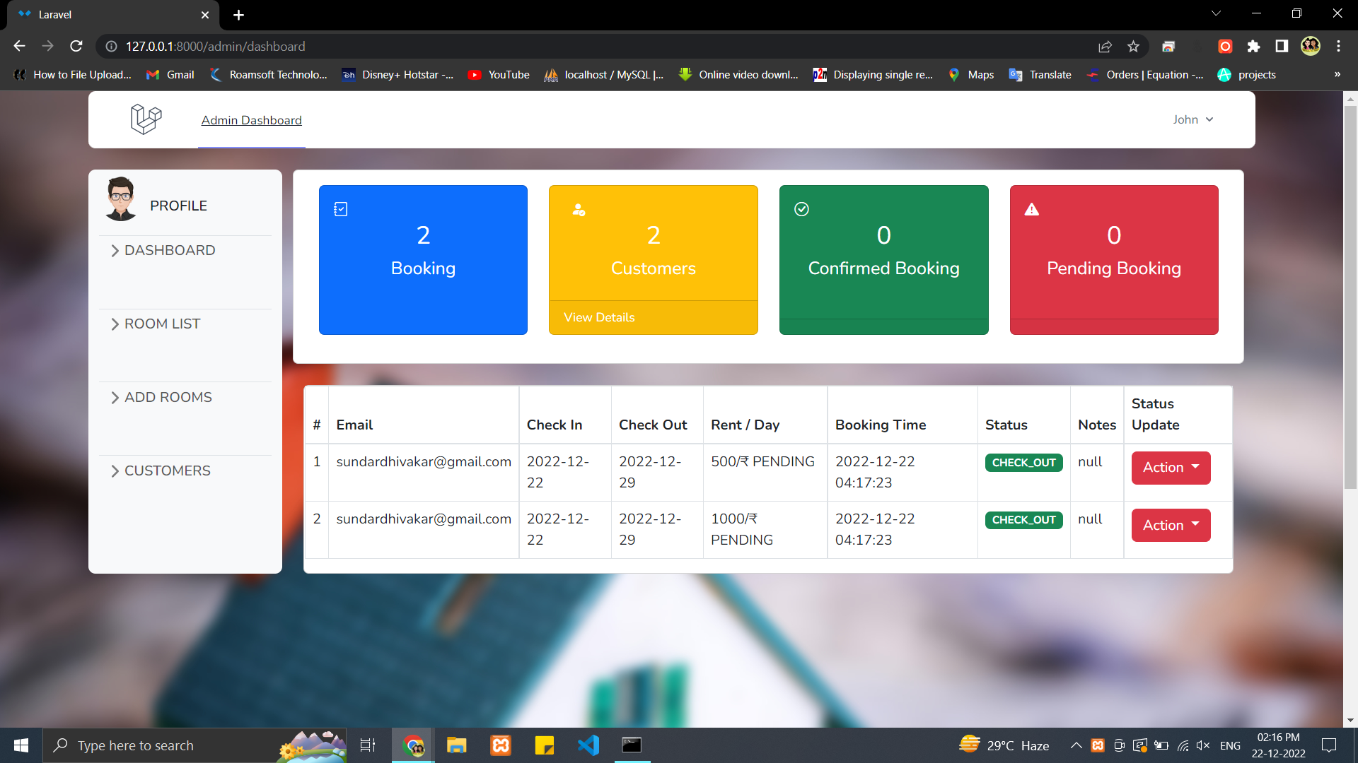 GitHub - Dhivakar-sundar/Guest-Room-Booking