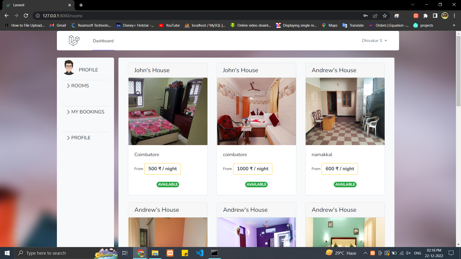 GitHub - Dhivakar-sundar/Guest-Room-Booking