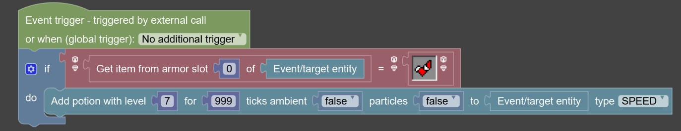 Speed effect on boots issue · Issue #2458 · MCreator/MCreator · GitHub