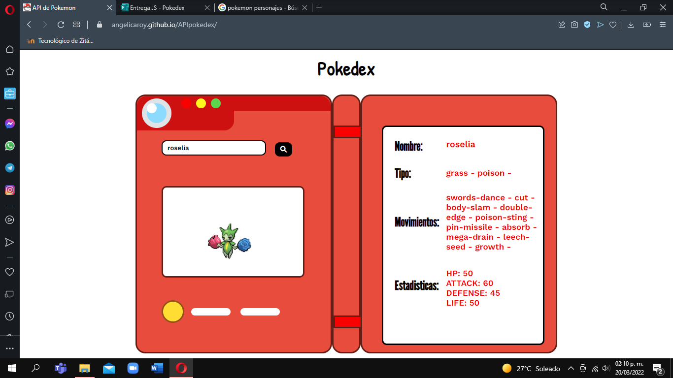 GitHub - AngelicaRoy/APIpokedex: Página de un POKEDEX con HTML, CSS y JS