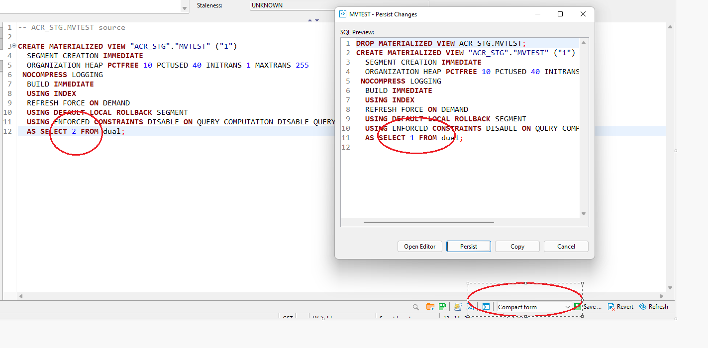 [Oracle] Bug: MV changes are not saved. · Issue #15763 · dbeaver ...
