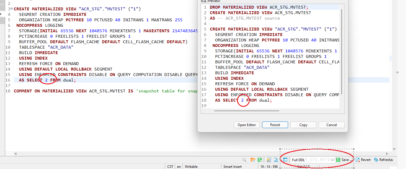 [Oracle] Bug: MV changes are not saved. · Issue #15763 · dbeaver ...