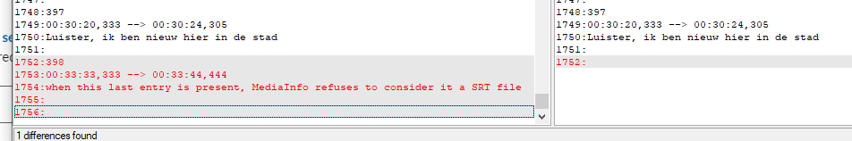 Valid SubRip file is not recognized as SubRip file · Issue #1164 · MediaArea/MediaInfoLib · GitHub