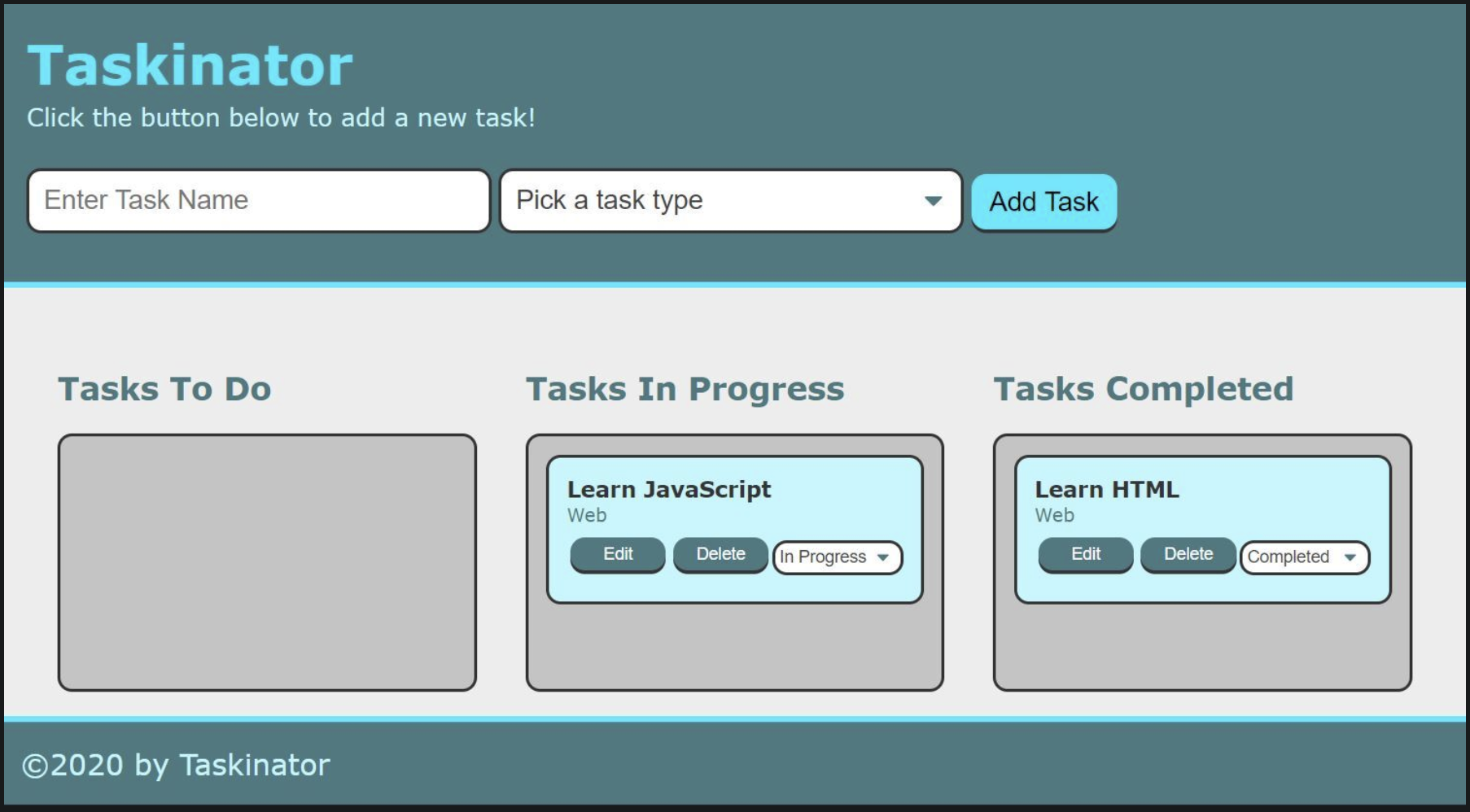 Github Lissygonz Taskinator