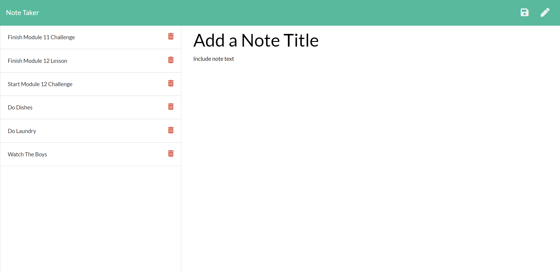 GitHub - amymgardiner/Note-Taker: Module 11 Challenge - an note taking ...