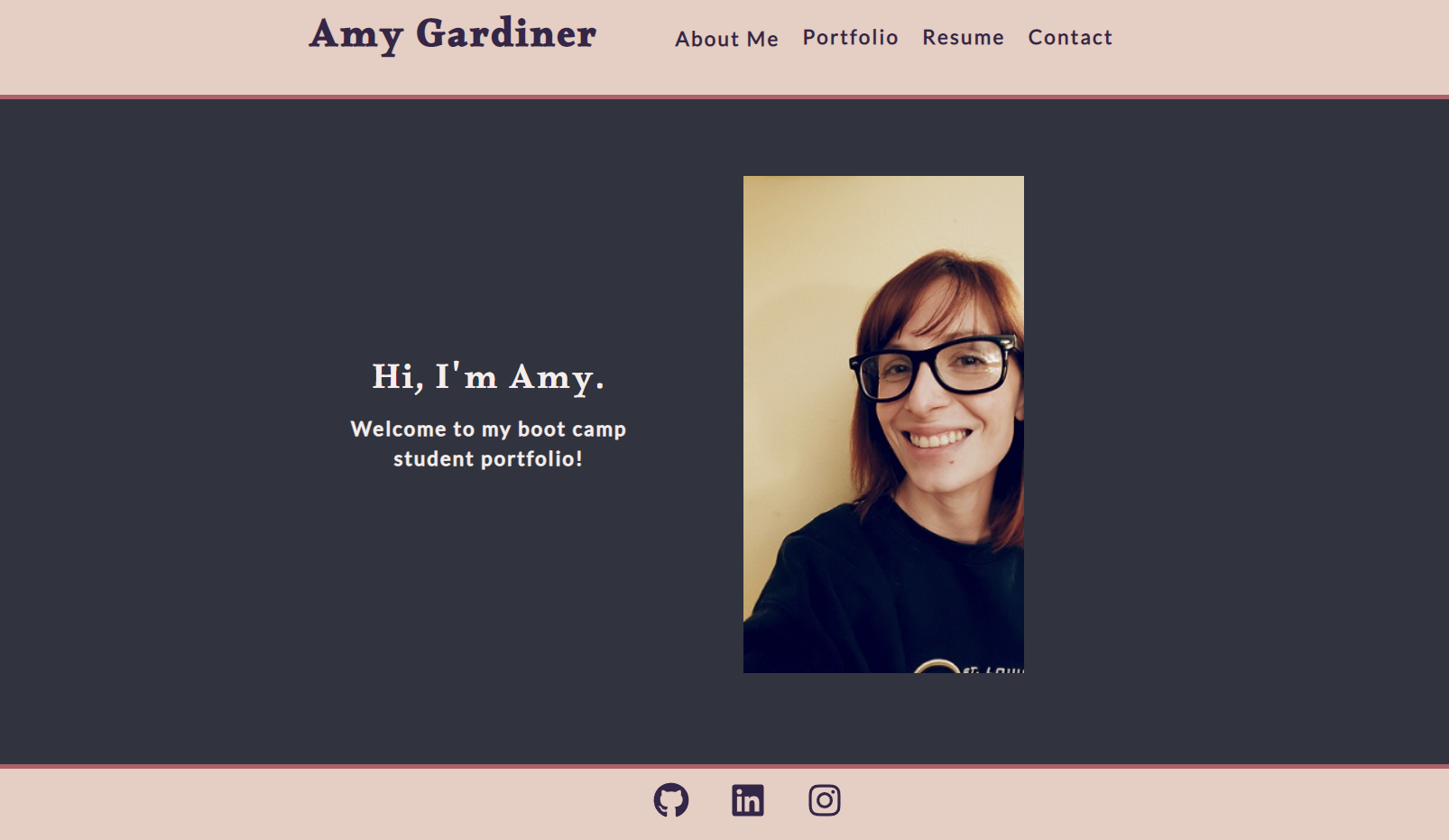 GitHub - amymgardiner/React-Portfolio: Module 20 Challenge - React
