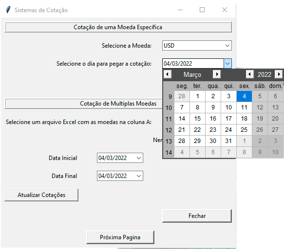 GitHub - GiorgioMorello/Sistema_de_Cotacao: Programa feito em Python ...