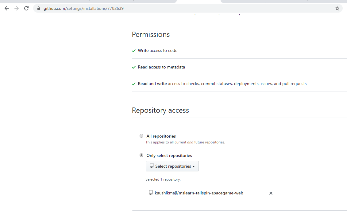 Issue creating project with template "Scan code for vulnerabilities in ...
