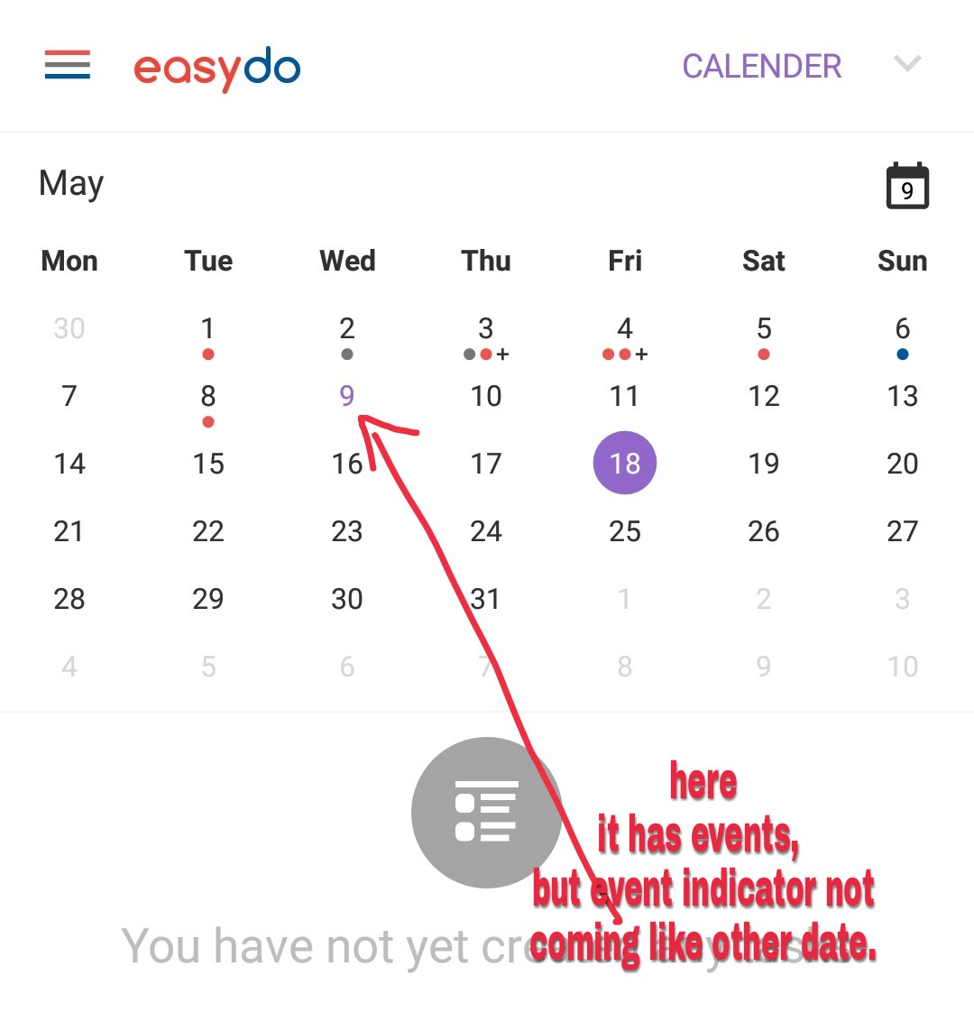 How to show events in today's date [help wanted] · Issue #285 ...
