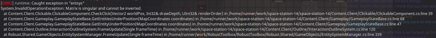 Dangerous entsys bug that hangs inputs and lags server · Issue #11914 · space-wizards/space ...