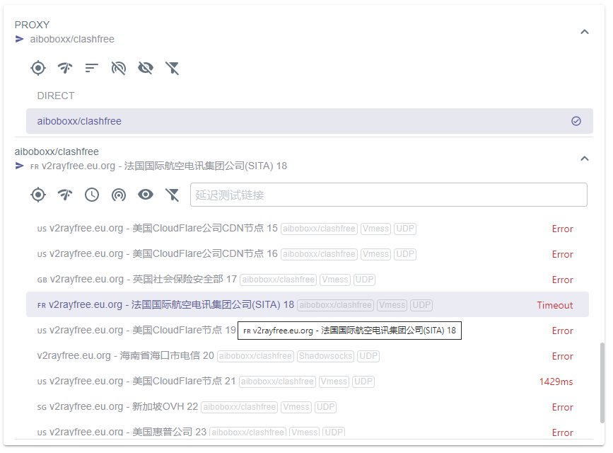 引用 proxy-providers 内节点延迟无法显示 · Issue #167 · zzzgydi/clash-verge · GitHub